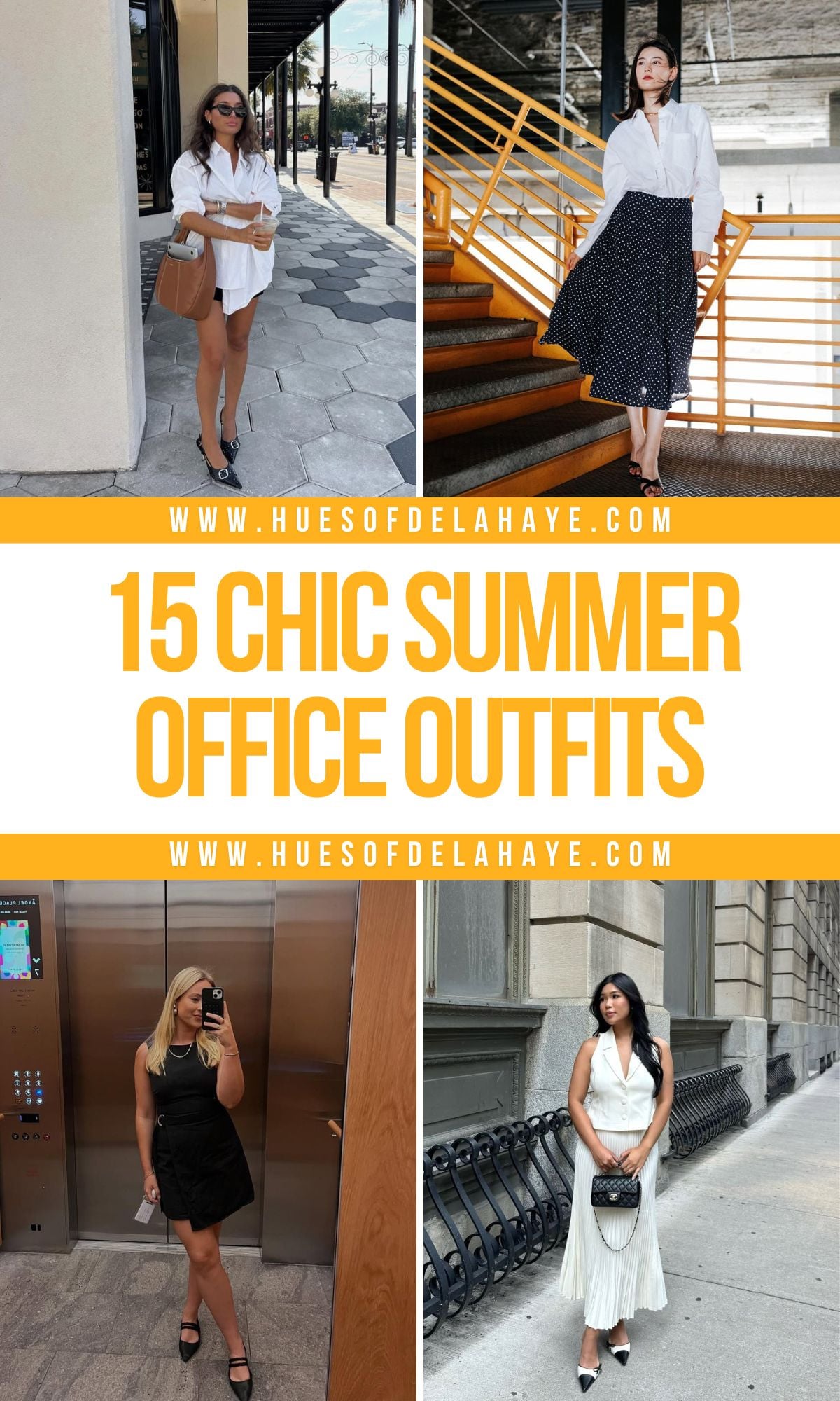 15 Chic Summer Office Outfits To Stay Cool & Professional